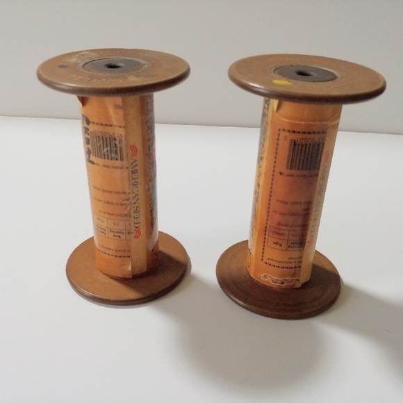 American Viscose Corp. | Accents | Vintage Wooden Spools With Seed ...